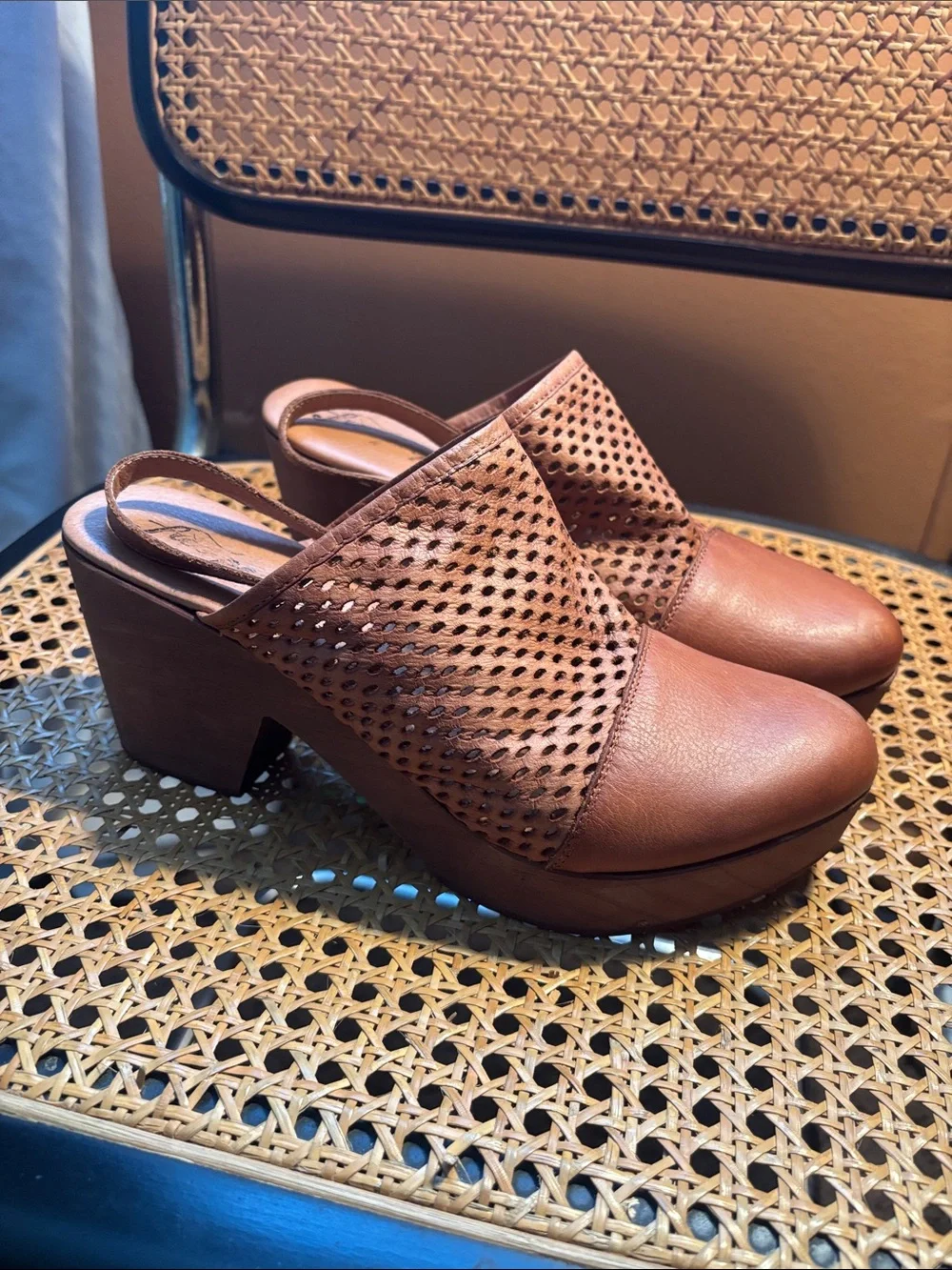 Free People | Shoes | Free People Logan Brown Perforated Leather ...